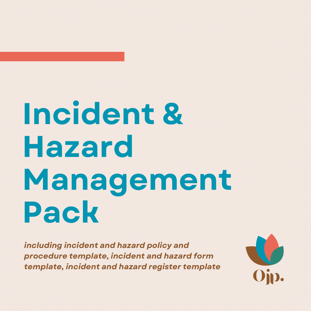 Incident & Hazard Management Pack – OJP Consulting & Compliance